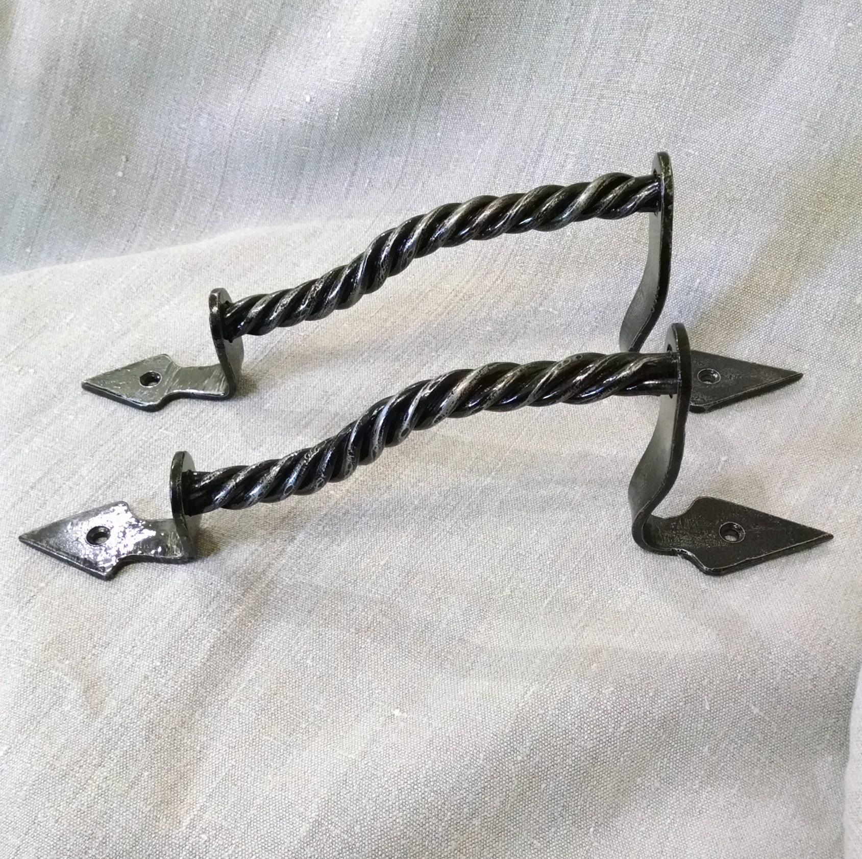 Set of 2 Handles, Iron Handles, 6th Anniversary Gifts, Kitchen Handle ...