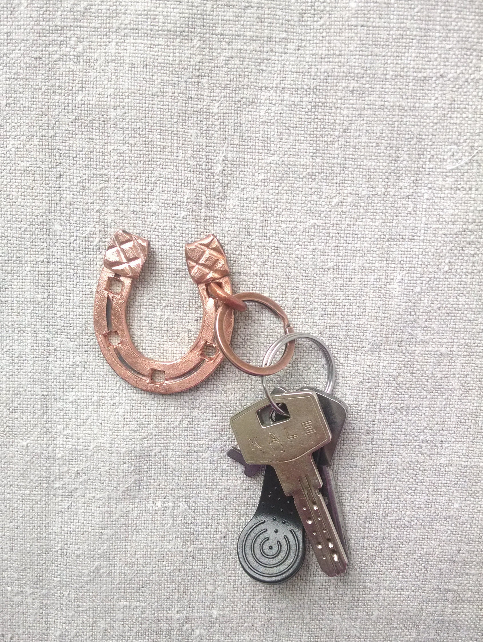 Copper Key Holder Copper Keychain Copper Horseshoe 7th | Etsy