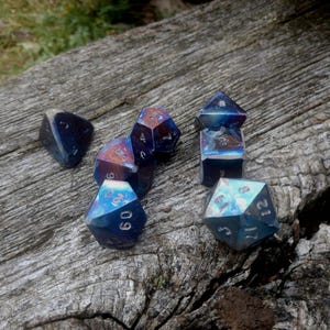 Dnd Dice, Hand Forged Titanium Dice, Set of 7 Titanium Dices, D4, D6 ...