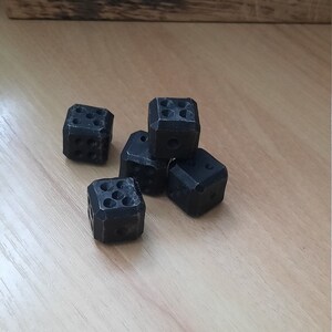 Iron Dices, Set of 5 Iron Dices, Forged Dices, Dice Games, Tabletop ...