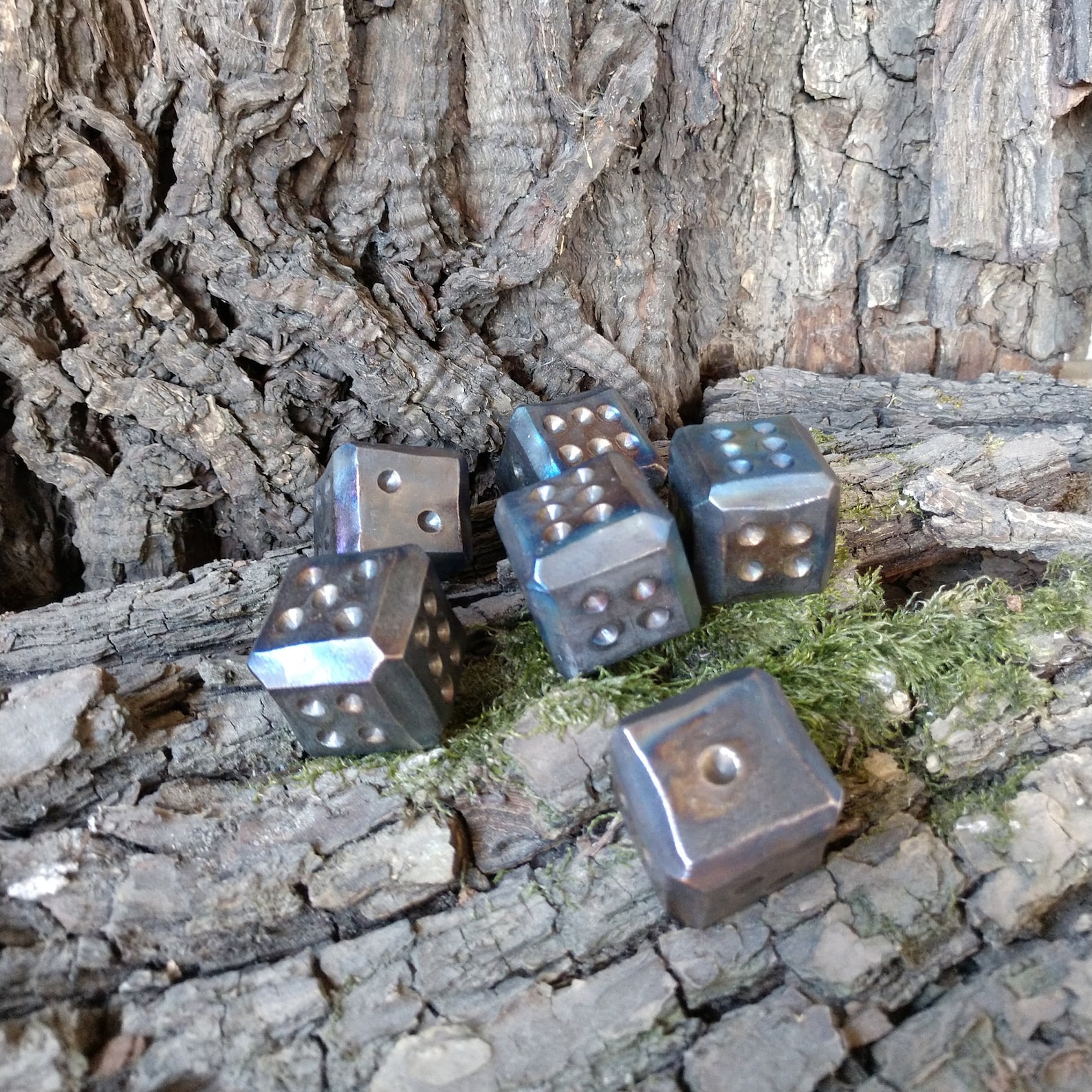 Titanium Dices, Set of 6 Dices, Titanium D6, Dice Games, Dnd Dice ...