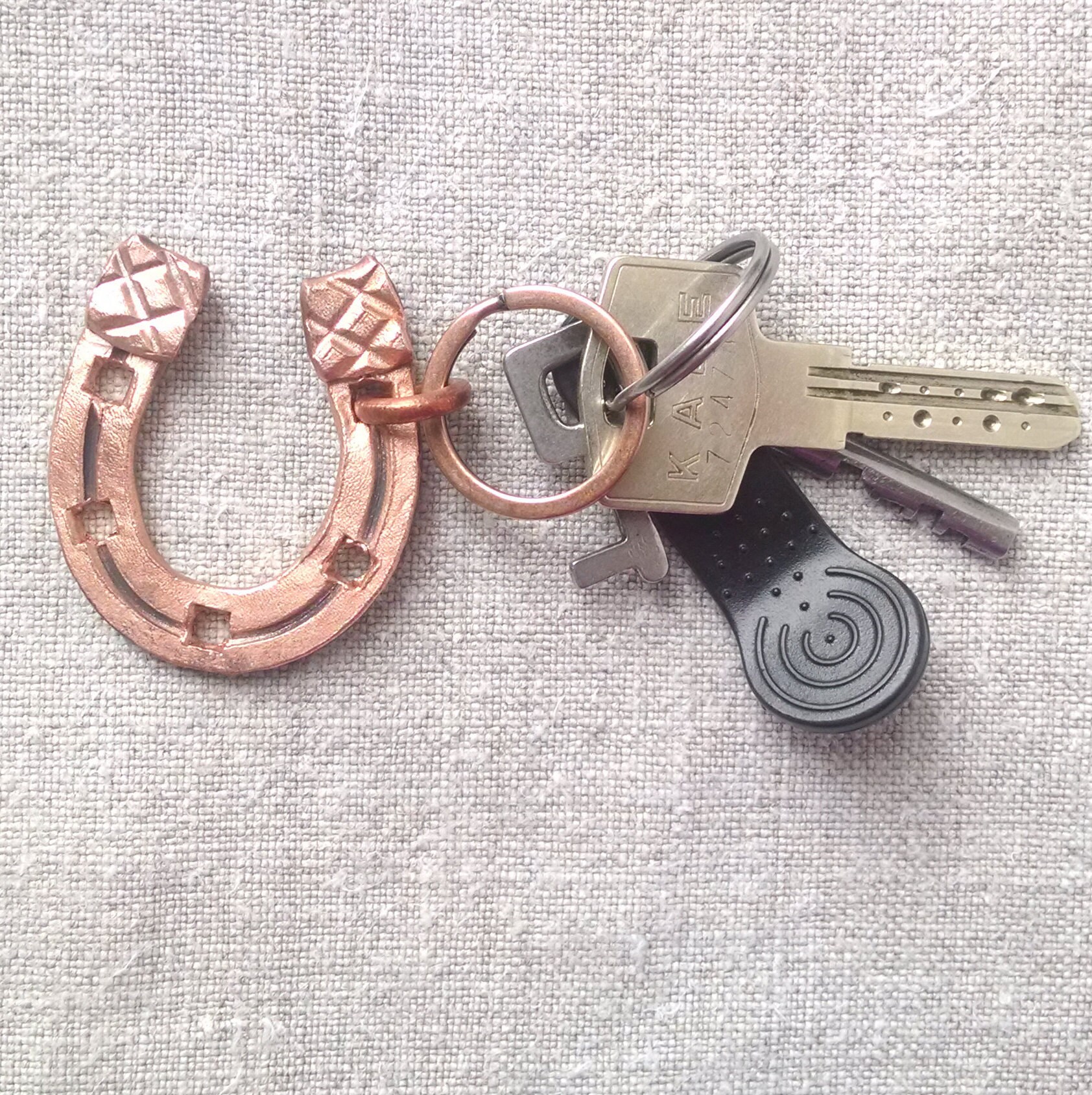 Copper Key Holder Copper Keychain Copper Horseshoe 7th | Etsy