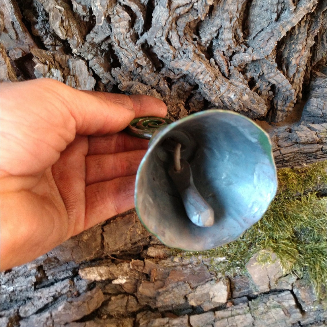 Forged bell viking home decor bell decor forged viking | Etsy