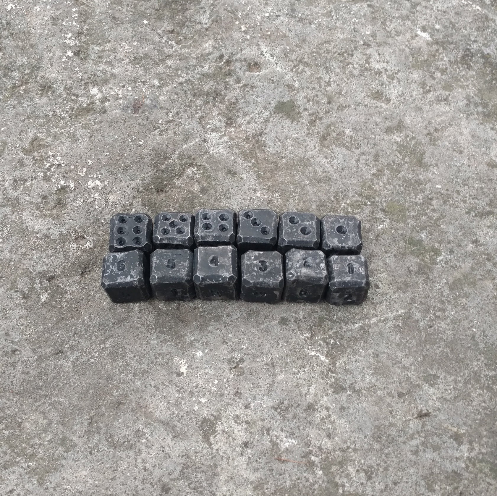 Iron dices dices set of 12 dices dice games tabletop | Etsy