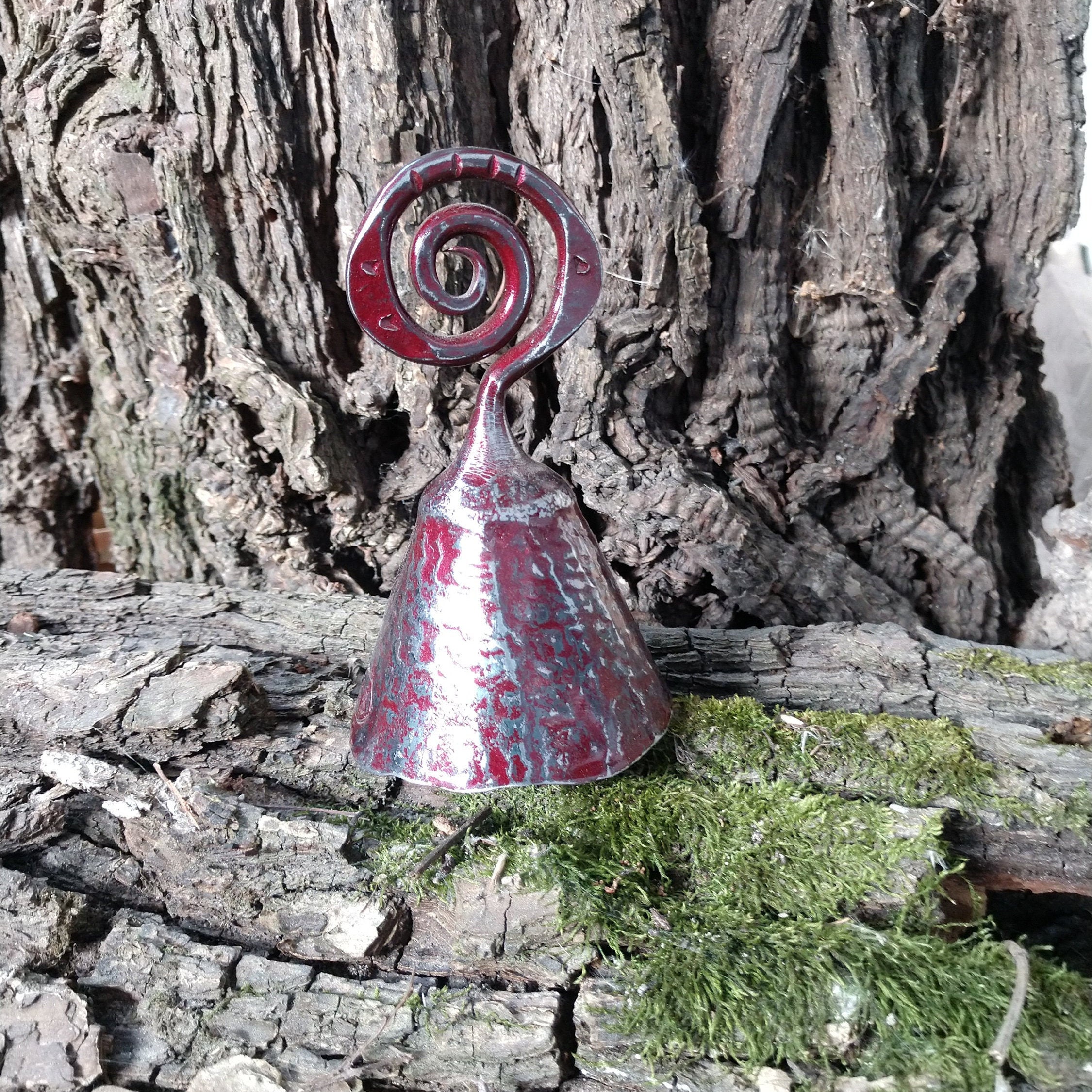 Forged bell viking home decor bell decor forged viking | Etsy