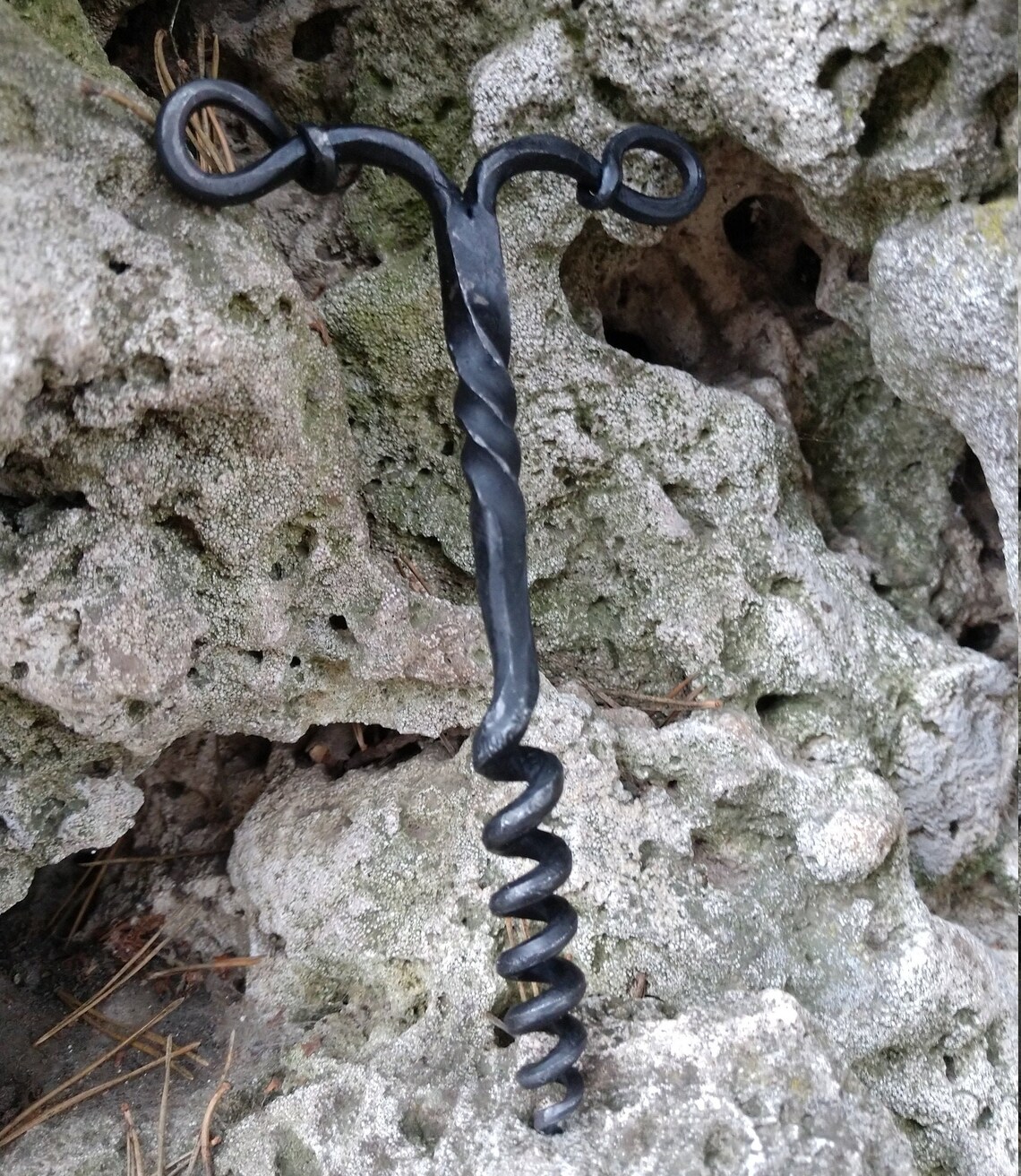 Iron Wedding Forged Corkscrew Wine Cork Remover 6th | Etsy