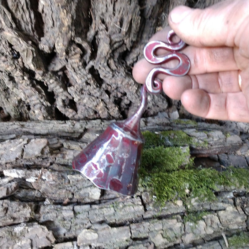 6th anniversary gift iron bells forged viking bell iron | Etsy