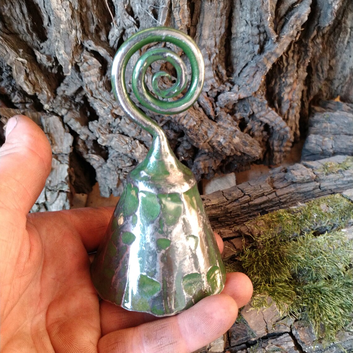 Forged bell viking home decor bell decor forged viking | Etsy