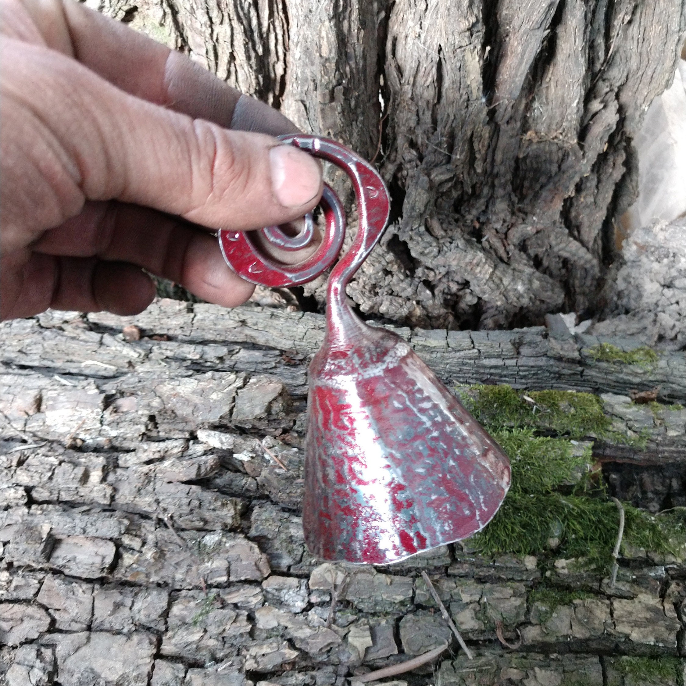 Forged bell viking home decor bell decor forged viking | Etsy