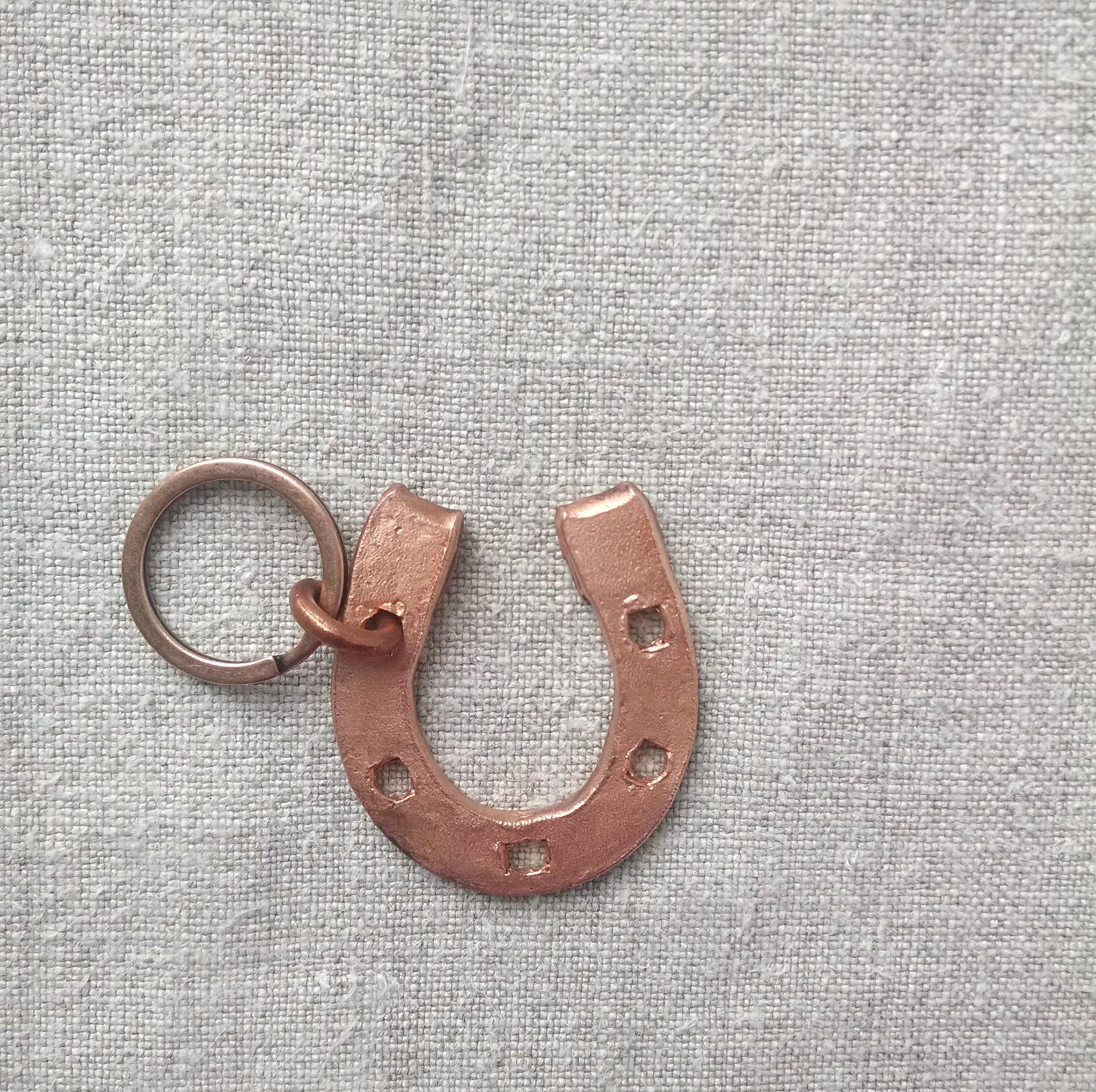 Copper Key Holder Copper Keychain Copper Horseshoe 7th | Etsy