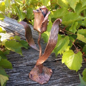 Copper Tulip, Copper Gift for Her, Copper Anniversary, 7th Anniversary ...