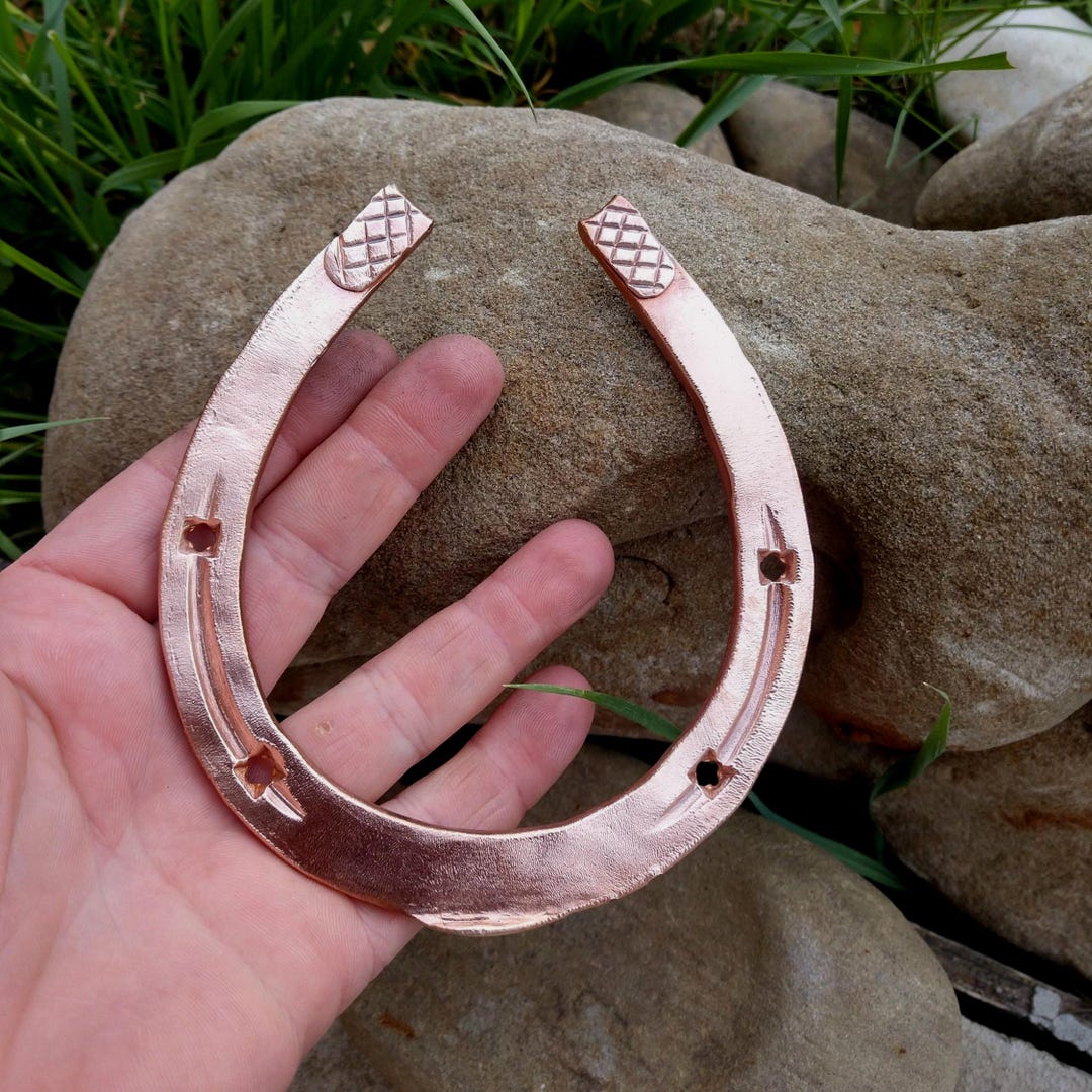 Engraved Copper Horseshoe, 7th Anniversary Gift, Personalized Home ...