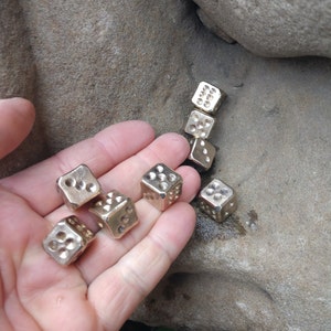 Bronze Dices, Dices, Set of 8 Dices, Dice Games, Tabletop Gaming, Board ...