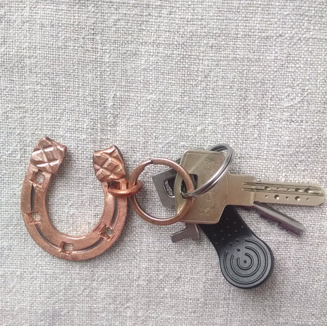 Copper Key Holder Copper Keychain Copper Horseshoe 7th | Etsy