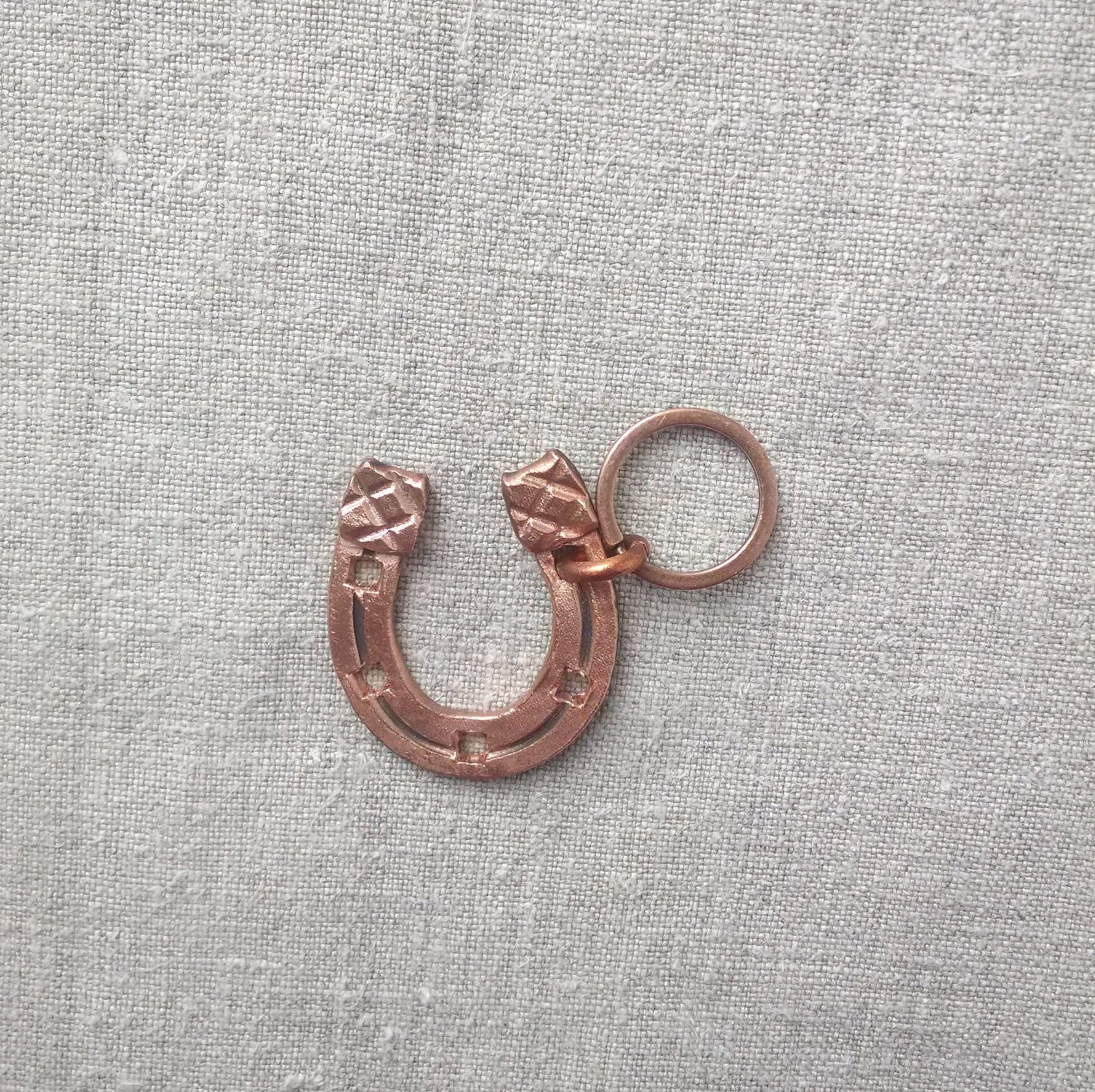 Copper Key Holder Copper Keychain Copper Horseshoe 7th | Etsy