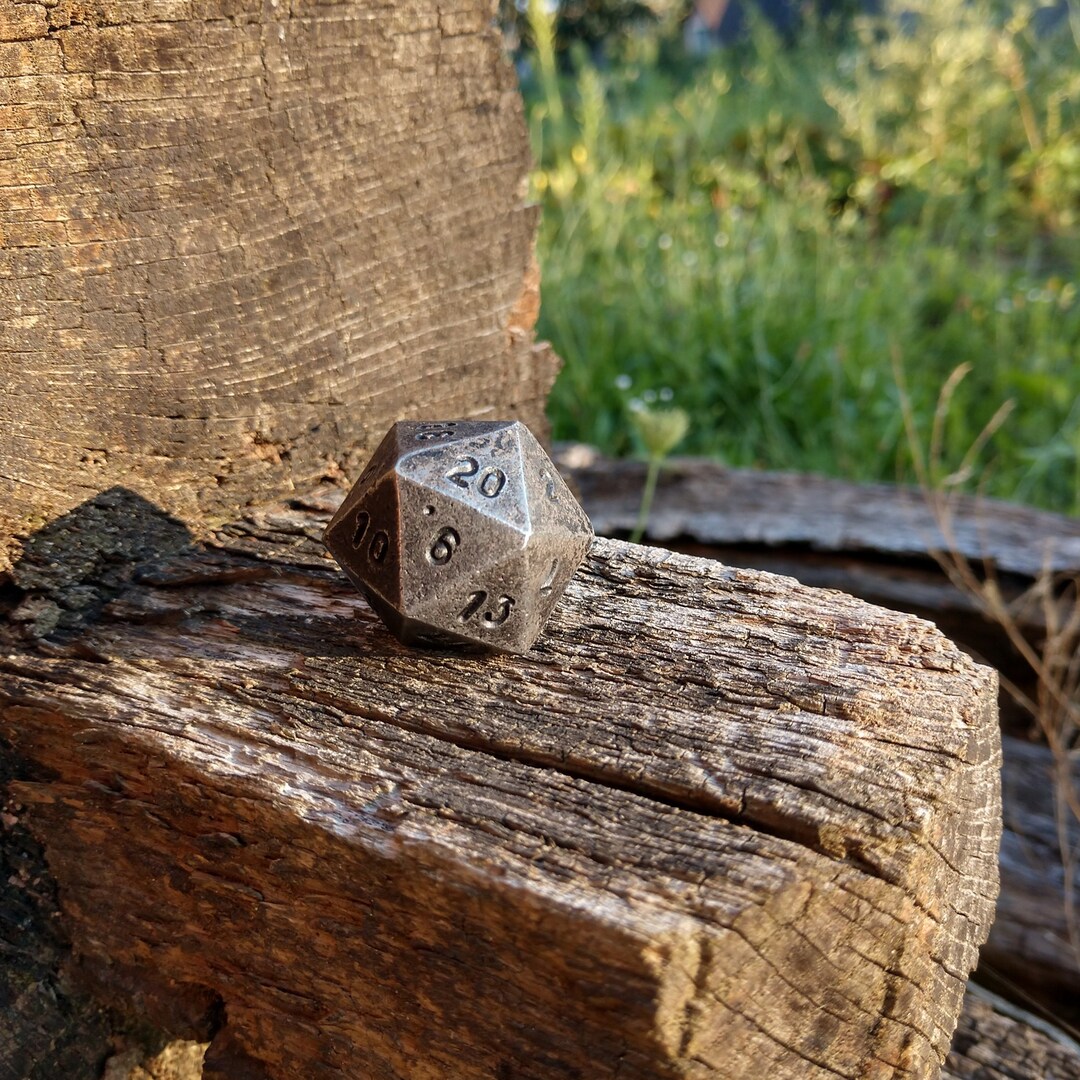D20 Iron Dice, 20th Years Gift, Iron Gift, 20th Birthday Gift,handmade ...