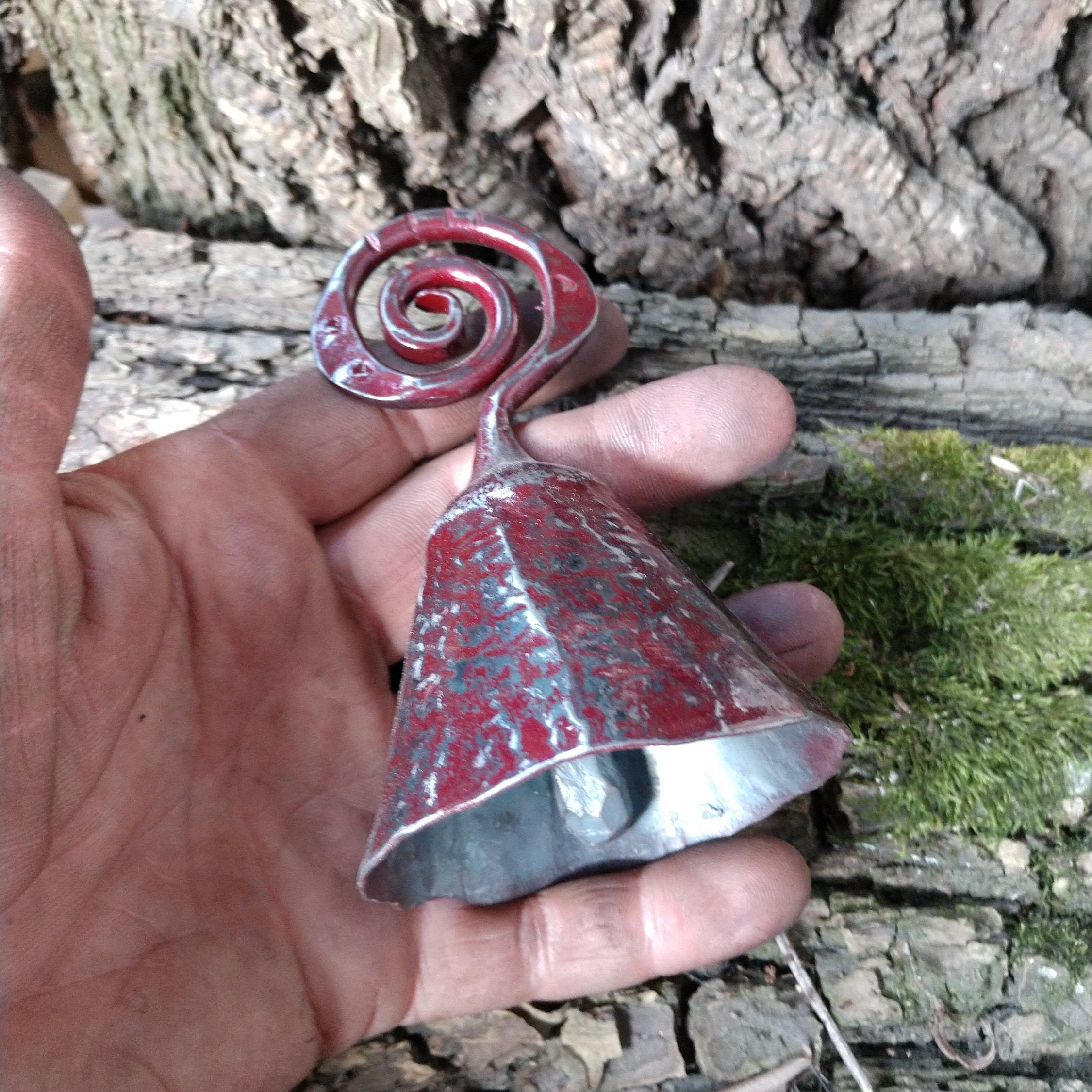 Forged bell viking home decor bell decor forged viking | Etsy