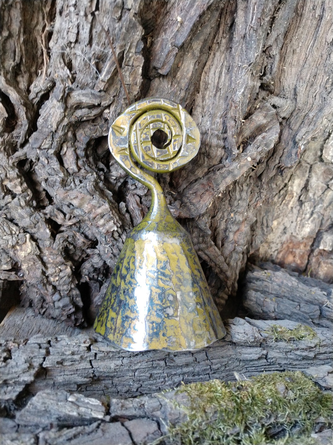 Forged Bell, Viking Home Decor, Bell Decor, Forged Viking Bell, Hand ...