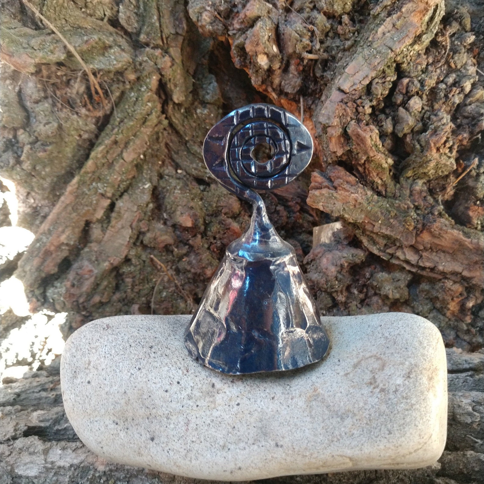 Iron bell viking home decor bell decor forged viking bell | Etsy