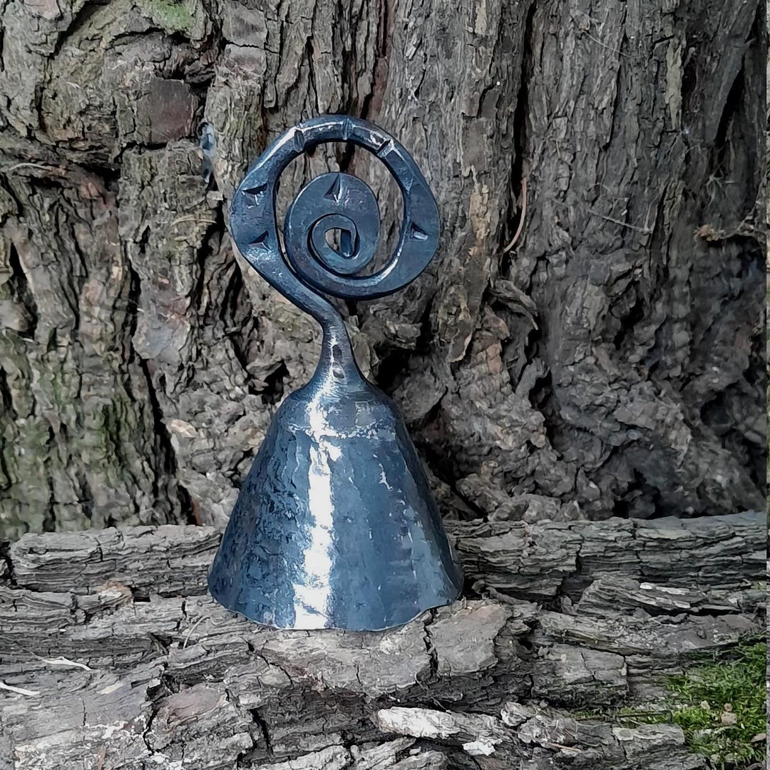 Forged Bell, Viking Home Decor, Bell Decor, Forged Viking Bell, Hand ...