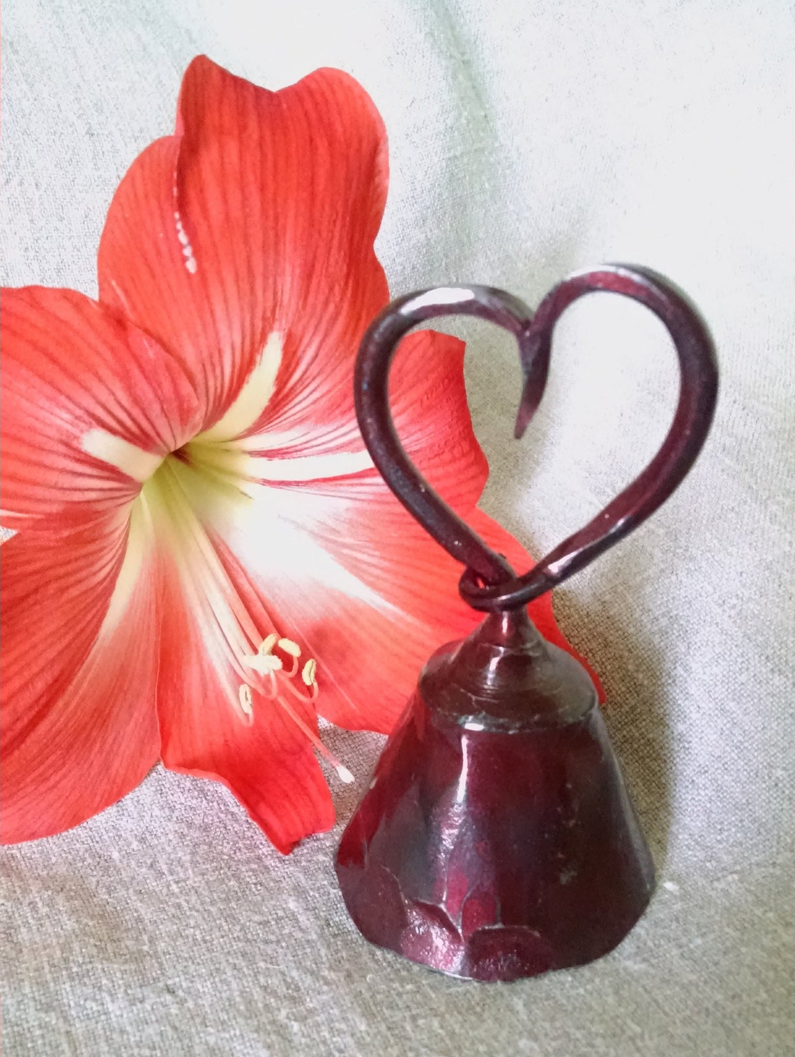 Forged Bell Hand Forged Bell Iron Anniversary Gift 6th - Etsy