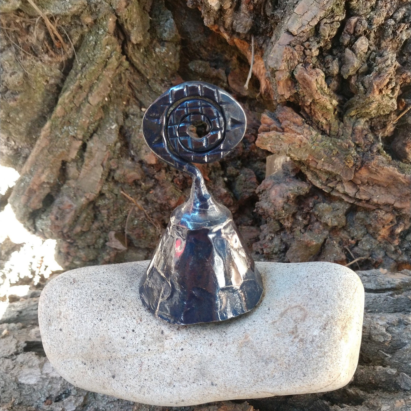 Iron bell viking home decor bell decor forged viking bell | Etsy