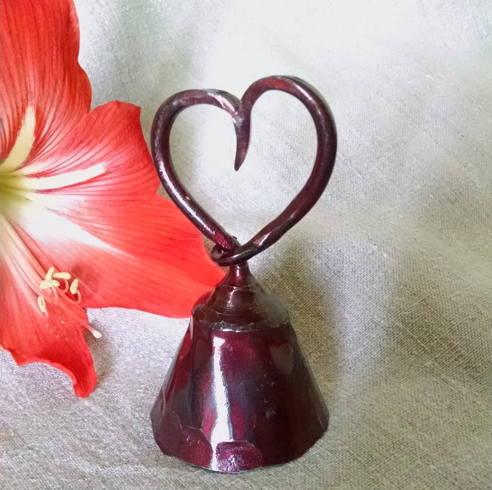 Forged Bell Hand Forged Bell Iron Anniversary Gift 6th - Etsy