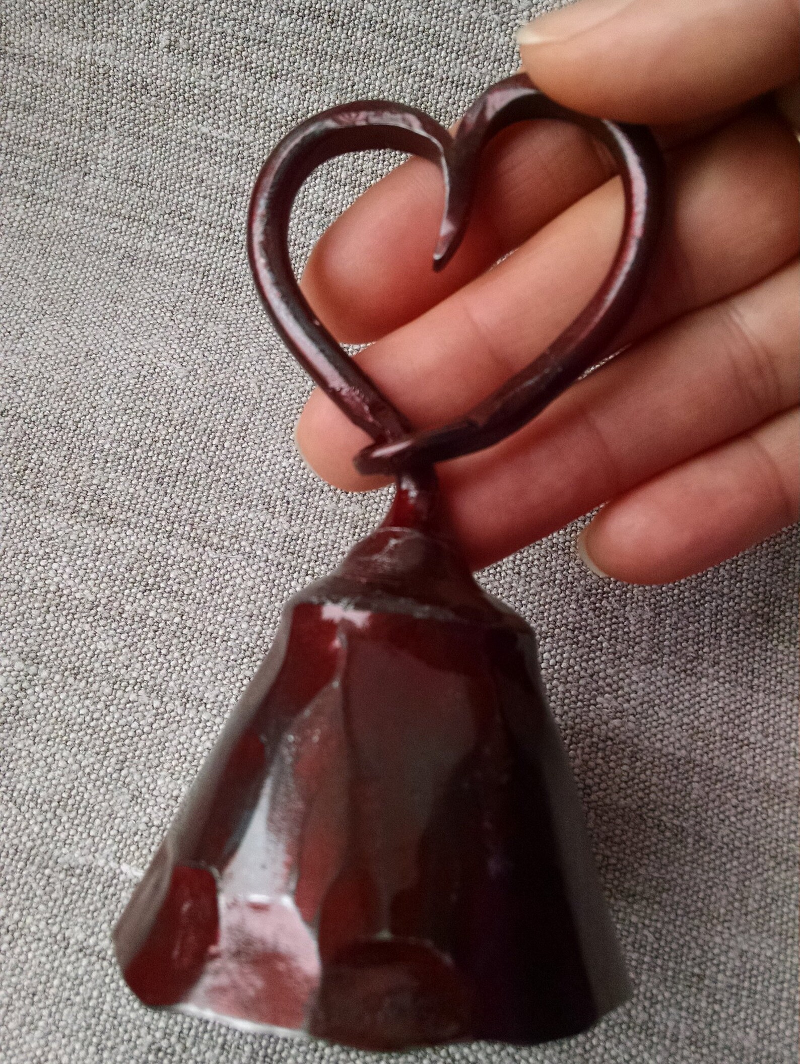 Forged Bell Hand Forged Bell Iron Anniversary Gift 6th - Etsy