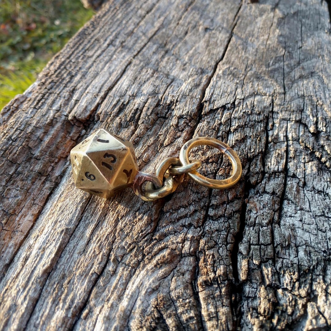 Bronze Gift, Bronze Key Holder D20 Dice, Bronze Anniversary, 8th ...