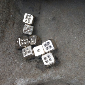 Bronze Dices, Dices, Set of 8 Dices, Dice Games, Tabletop Gaming, Board ...