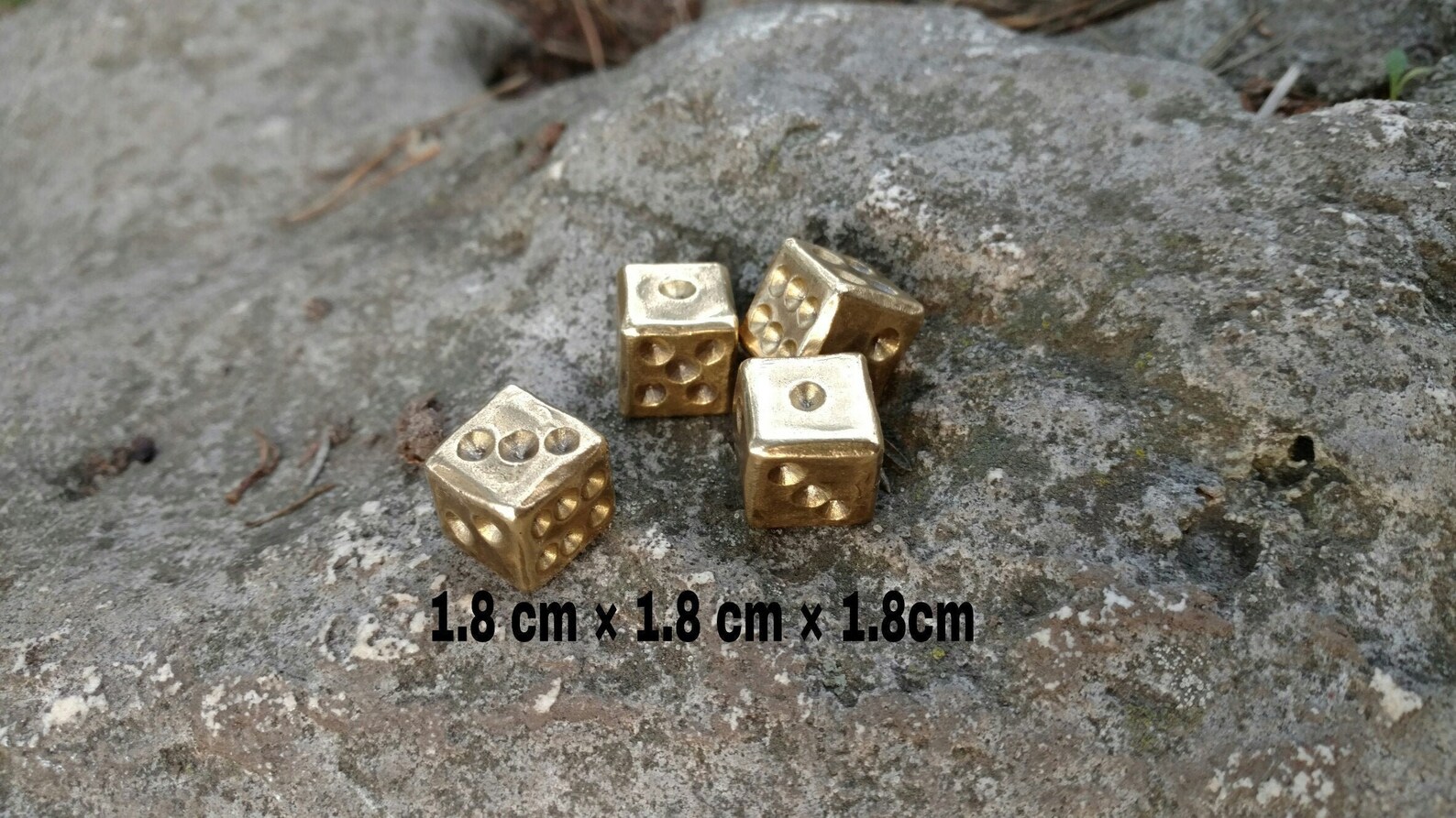 Bronze Dices Dices Set of 4 Dices D6 Dice Games Tabletop - Etsy