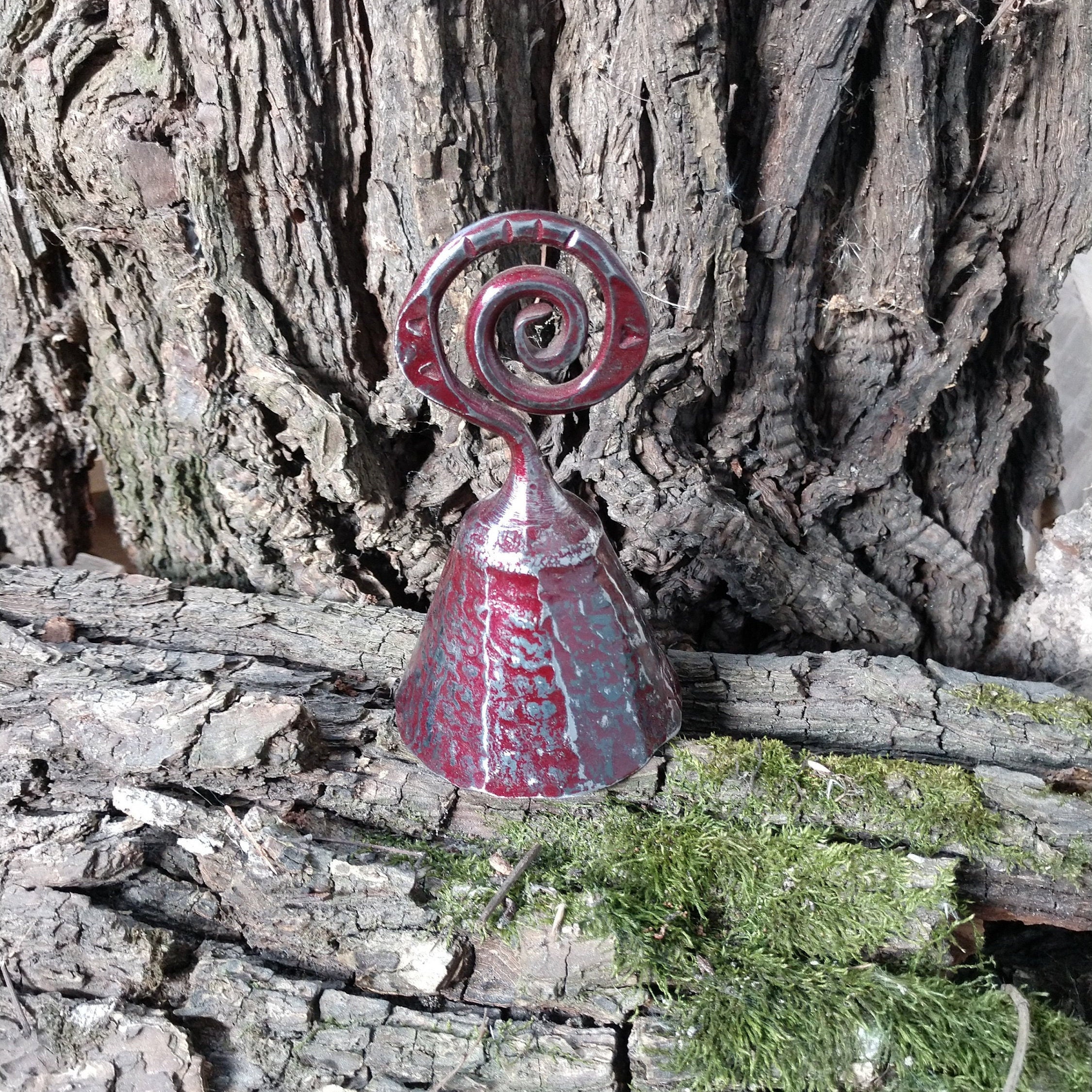 Forged bell viking home decor bell decor forged viking | Etsy