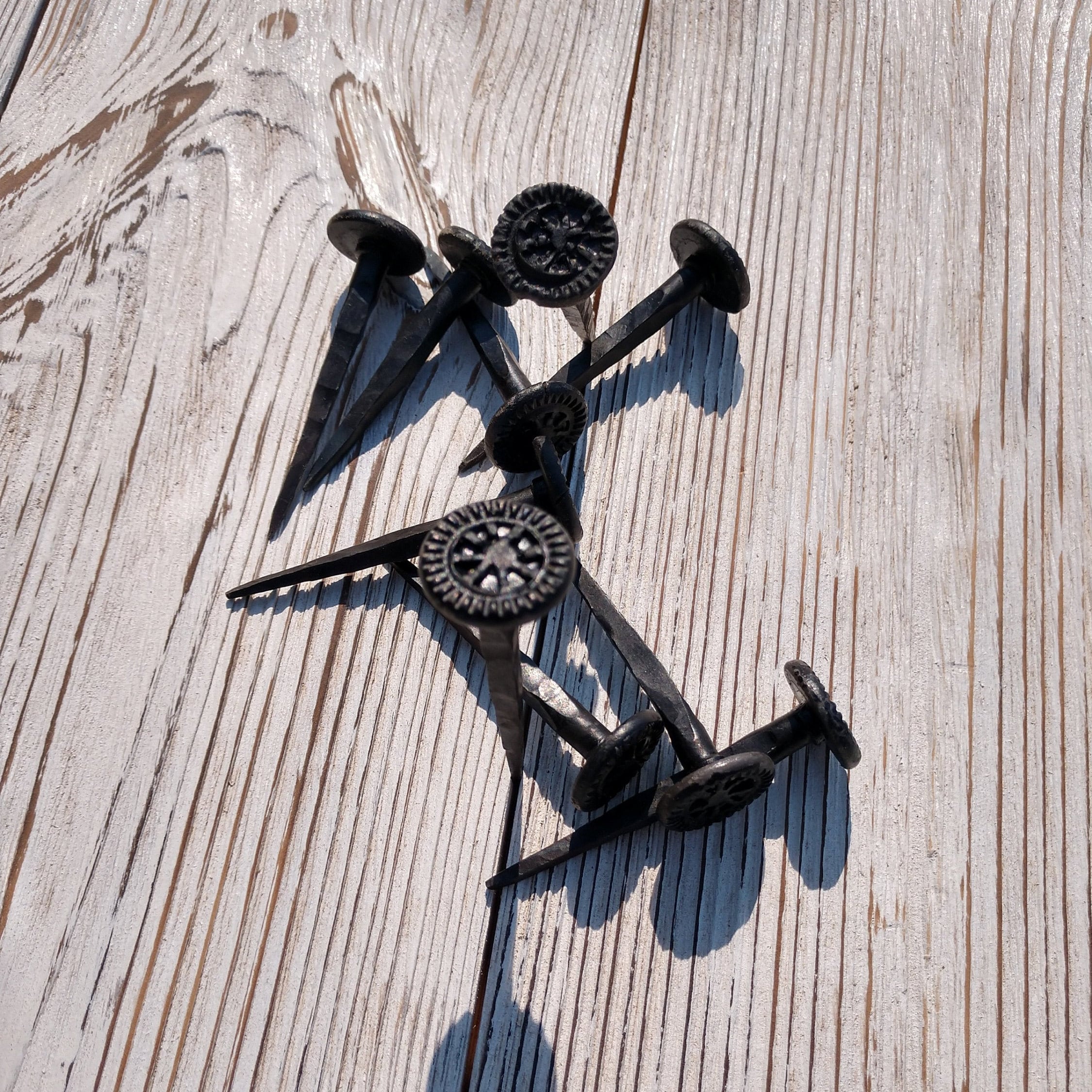 Hand Forged Nails set of 10 iron nails decorative nails | Etsy