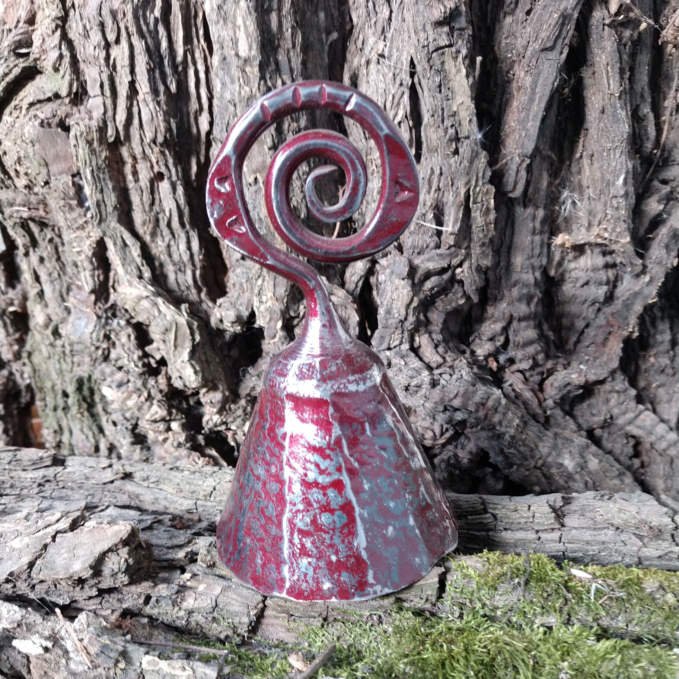 Forged bell viking home decor bell decor forged viking | Etsy