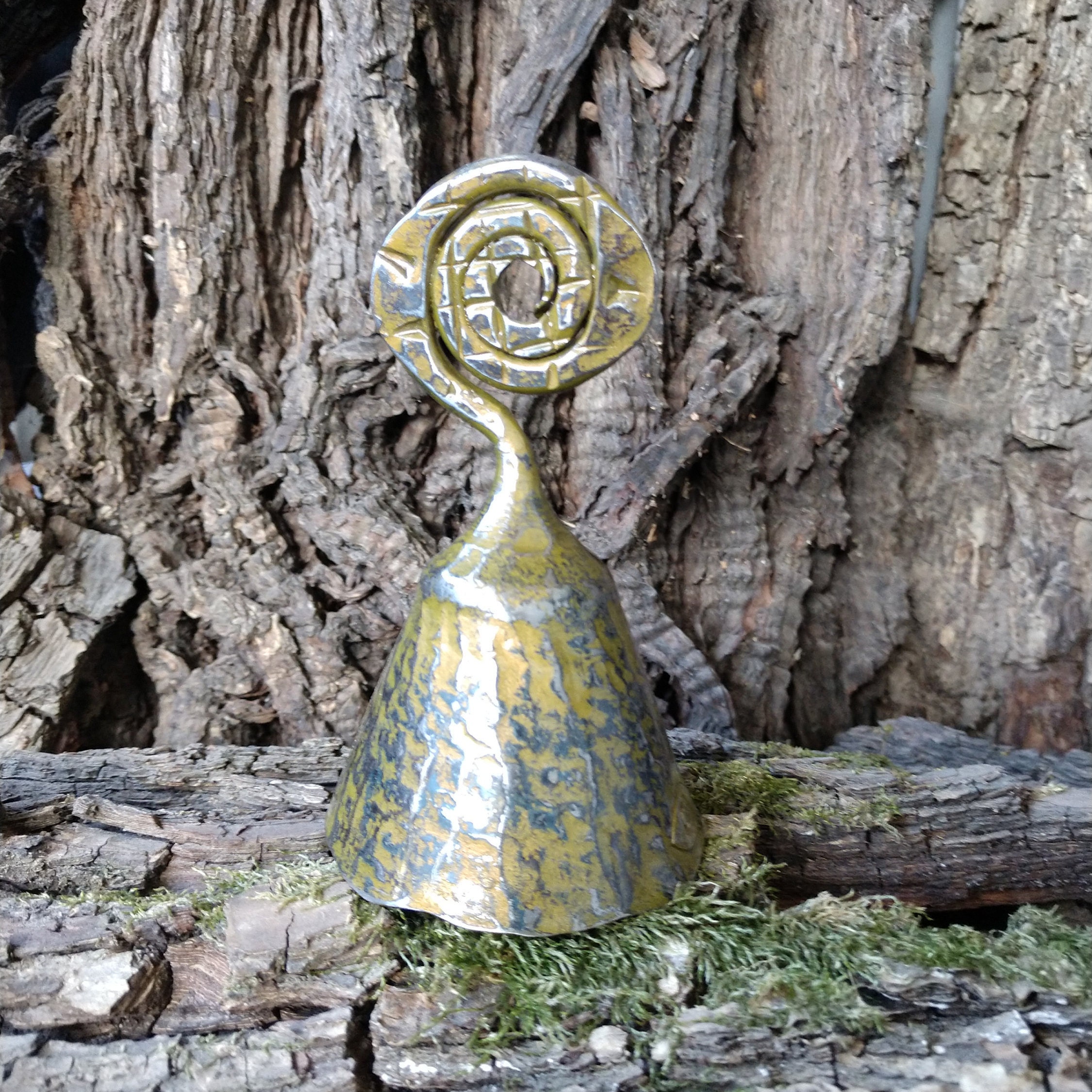 Forged bell viking home decor bell decor forged viking | Etsy