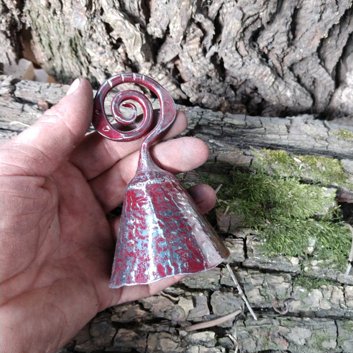 Forged bell viking home decor bell decor forged viking | Etsy