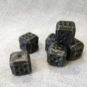 Iron Dices, Dices, Set of 6 Dices, Dice Games, Tabletop Gaming, Board ...