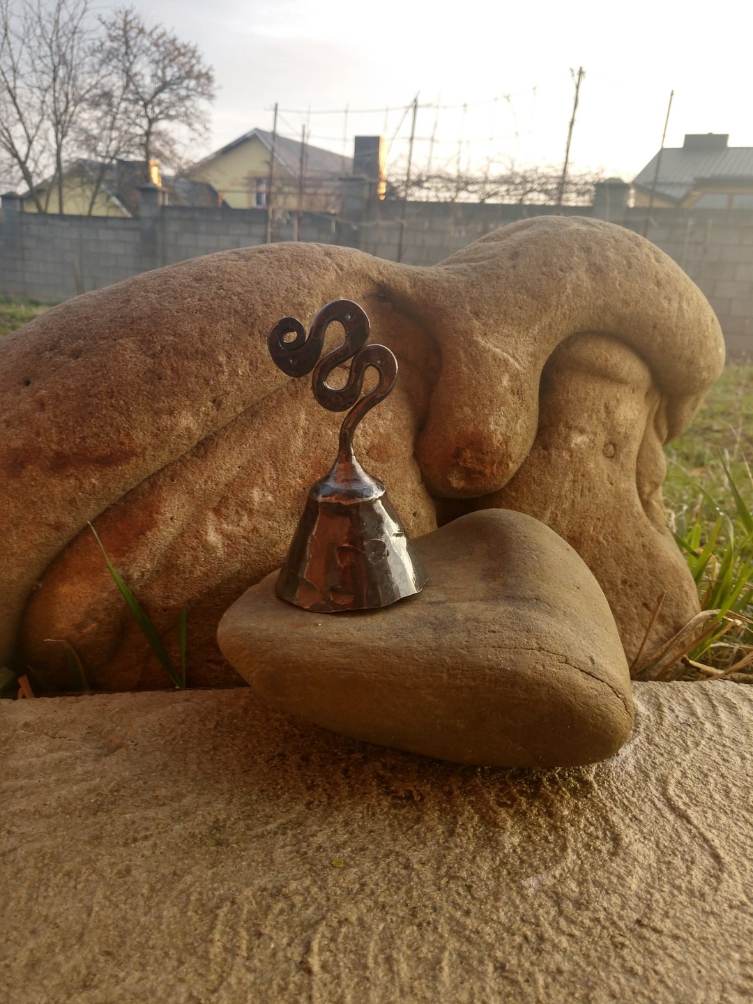 Hand Forged Bell, Forged Bell, Viking Home Decor, Bell Decor, Forged ...