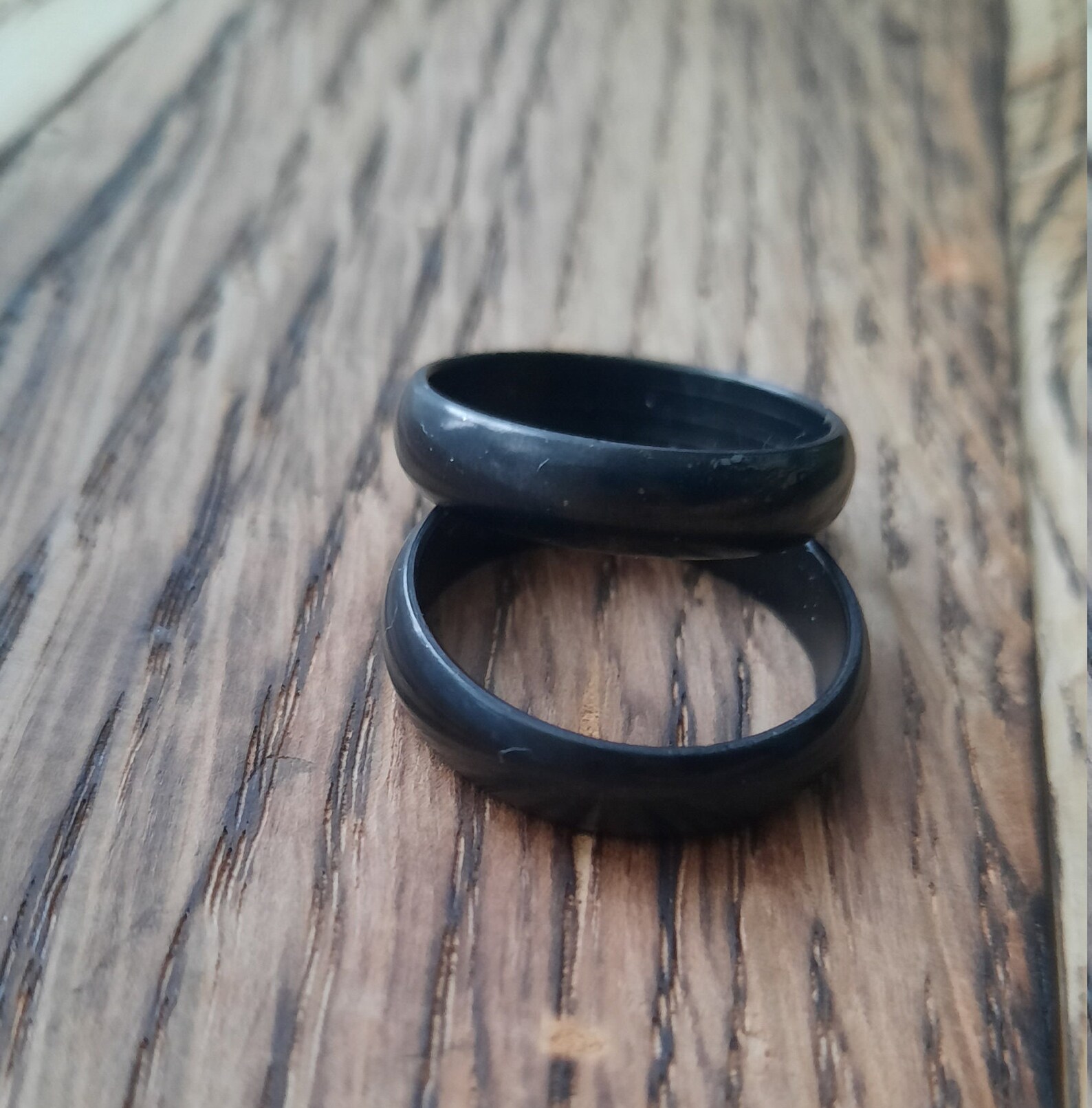 Iron rings set of 2 iron rings iron ring for him wrought | Etsy