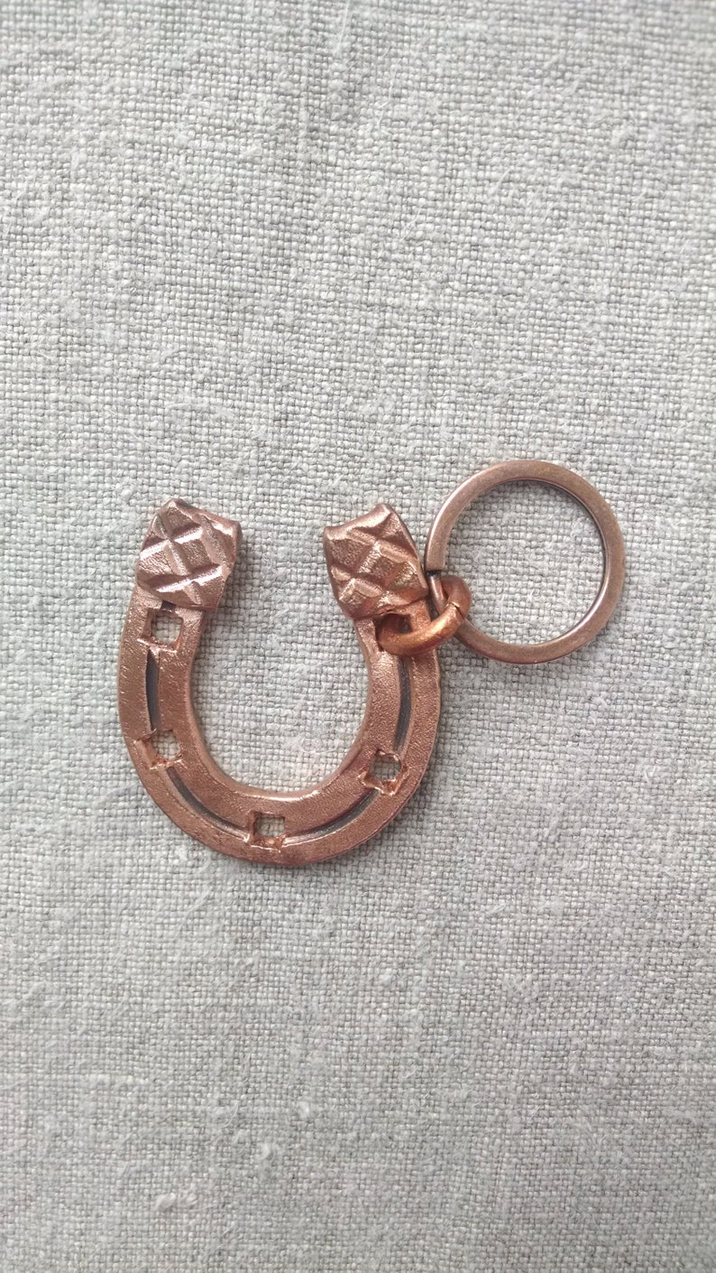 Copper Key Holder Copper Keychain Copper Horseshoe 7th | Etsy