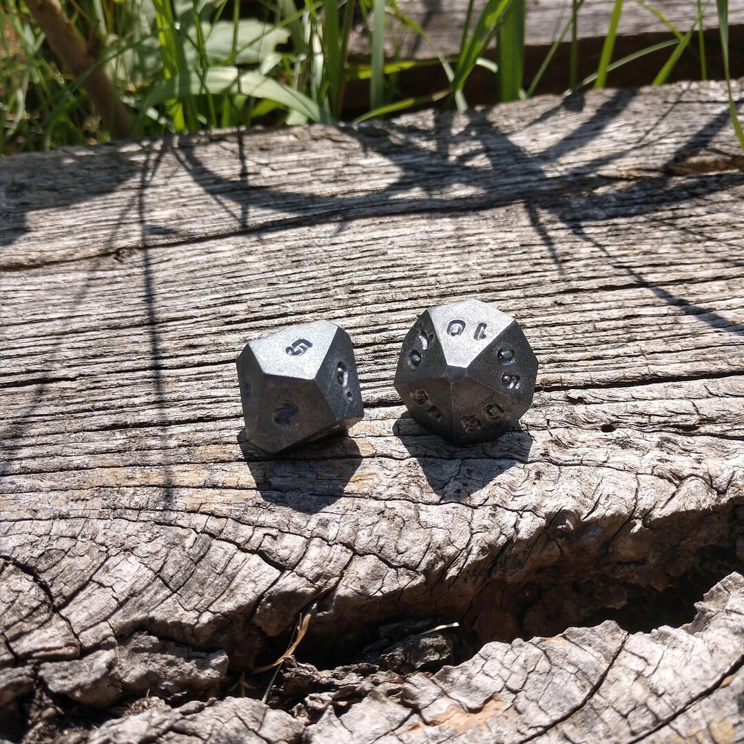 Dnd Dice, Set of 2 Dices, D00 Dice, D10 Dice, Iron Dice, Dice Games ...