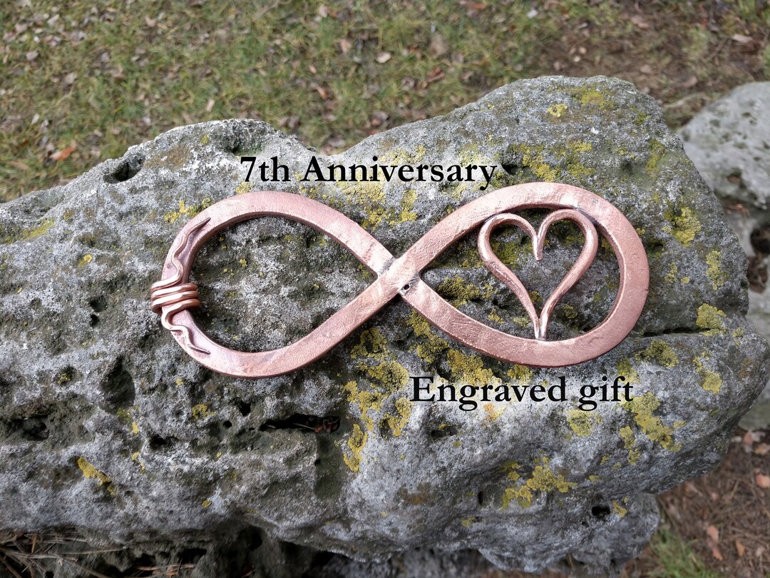 Copper Personalized Infinity, 7th Anniversary Gift, Copper Anniversary ...