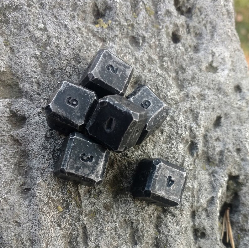 Iron Dices Dices Set of 6 Dices D6 Dice Games Tabletop | Etsy