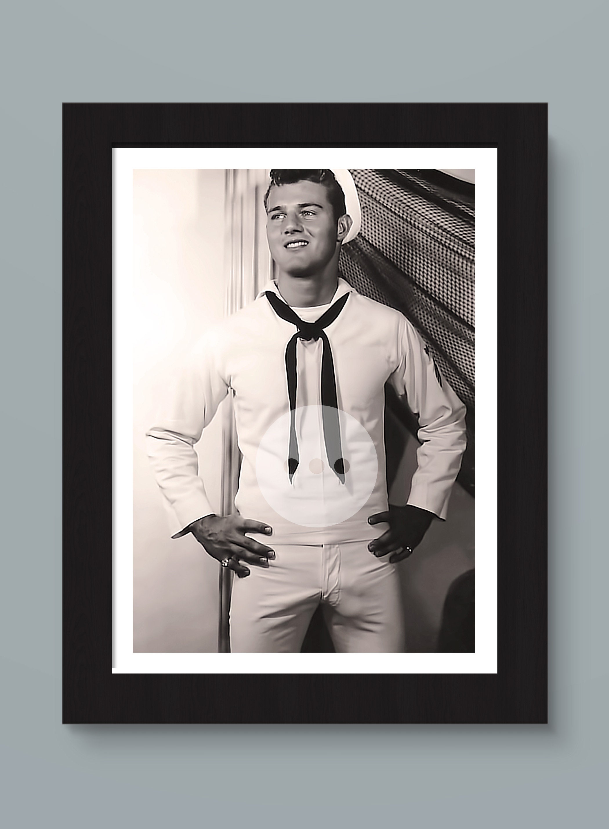 Huge Bulge Handsome Sailor Military Navy Vintage Photo Print Etsy Uk