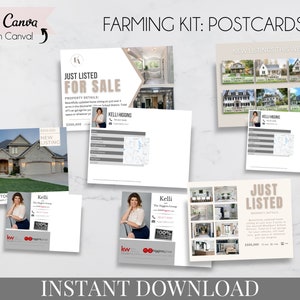 Real Estate Farming Kit | Realtor Marketing Templates (canva Digital ...