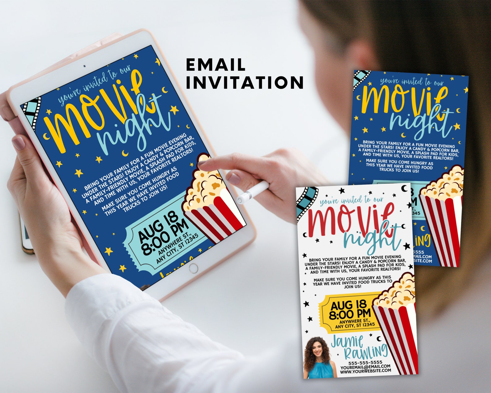 Movie Night Real Estate Client Event Bundle, Movie Night Template ...