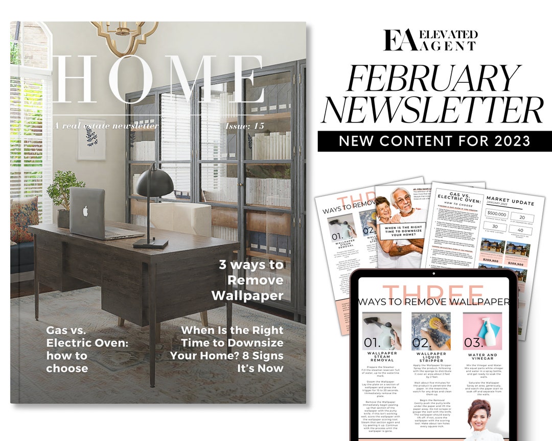 Real Estate Newsletter, February Newsletter, Real Estate Marketing ...