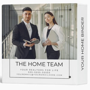 Home Binder Real Estate Marketing, Closing Binder, Custom Binder ...
