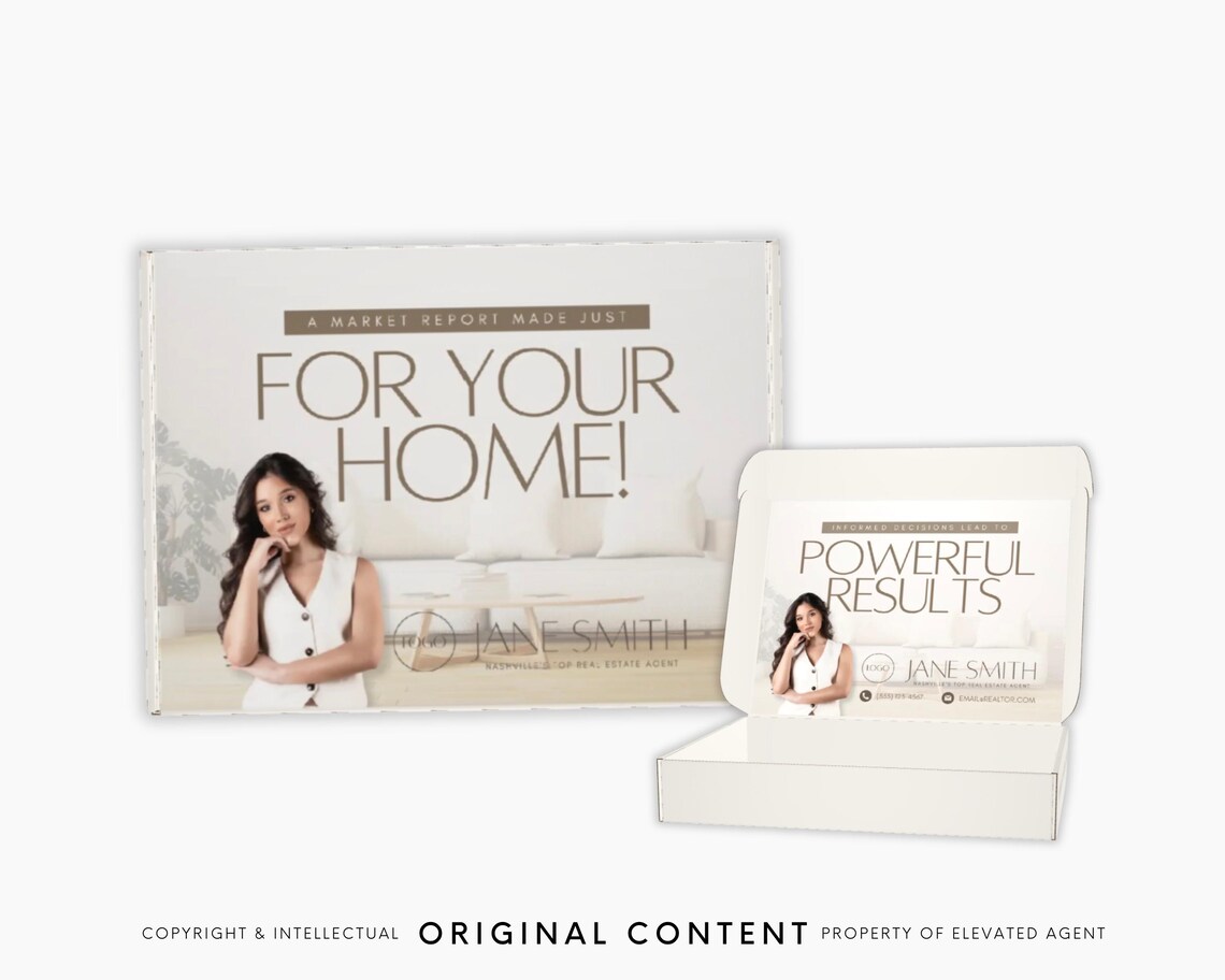 Real Estate CMA Box, Realtor Packet, Real Estate Template, Home Value ...