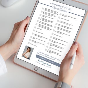 Open House Checklist Real Estate Marketing Open House Flyer Real Estate ...